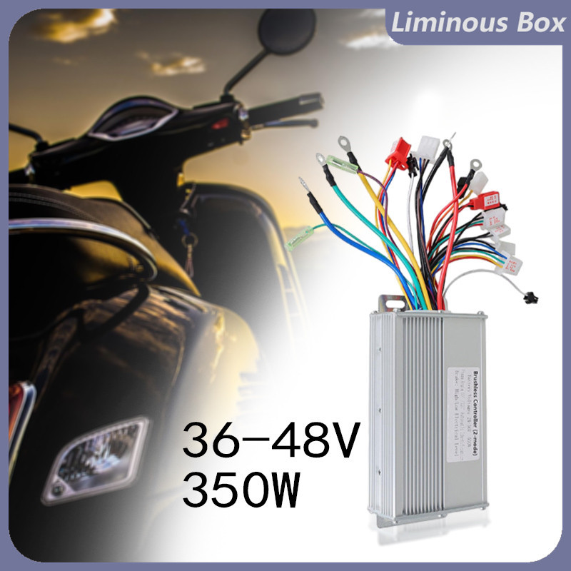 Electric Bicycle Ebike Brushless DC Motor Controller 36/48V 350W Motor ...