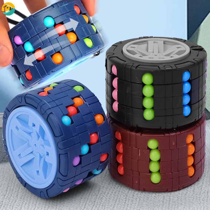 Rotating Magic Bean Cube Fingertip Fidget Toy / Children Puzzles ...