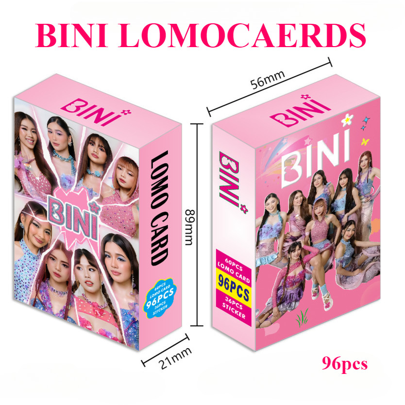 55 Pcs Holographic Photocard BINI Laser Card Kpop Photocards Postcards ...
