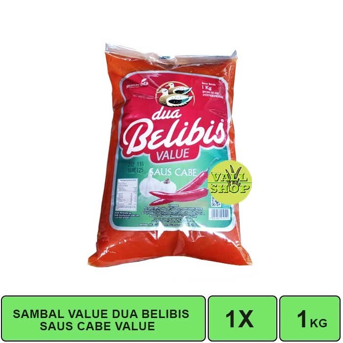 Two BELIBIS VALUE PACK 1KG SAMBAL / INDONESIA CHILI SAUCE | Shopee ...