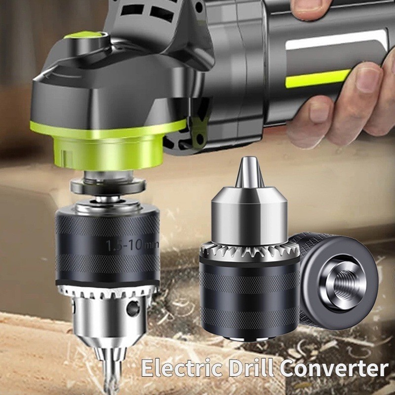 【COD】Electric Drill Convert Adapter Angle Grinder Conversion Collet ...