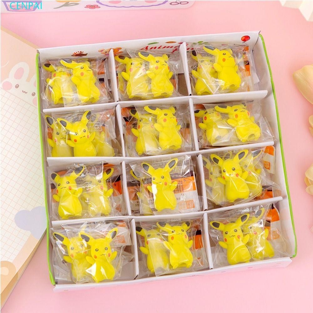 CENPAI Pokemon Pikachu Eraser Cartoon 3Pcs Students Stationery ...