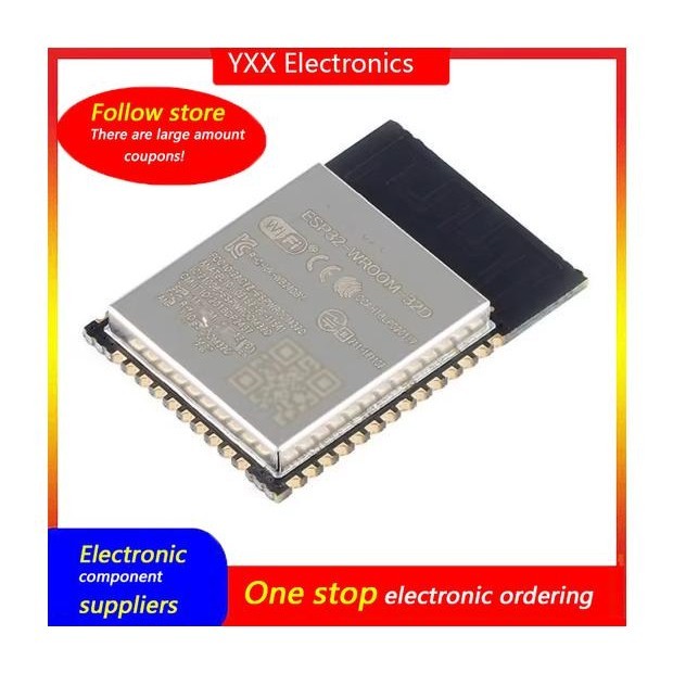 Esp32 Wroom 32d H4 Wi Fi Bluetooth Dual Mode 4mb Flash 32 Bit Dual Core Mcu Module Shopee