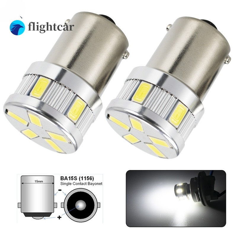 R5W Ba15S 1156 LED Bulbs Car Trailer Interior Lights Caravan Camper ...