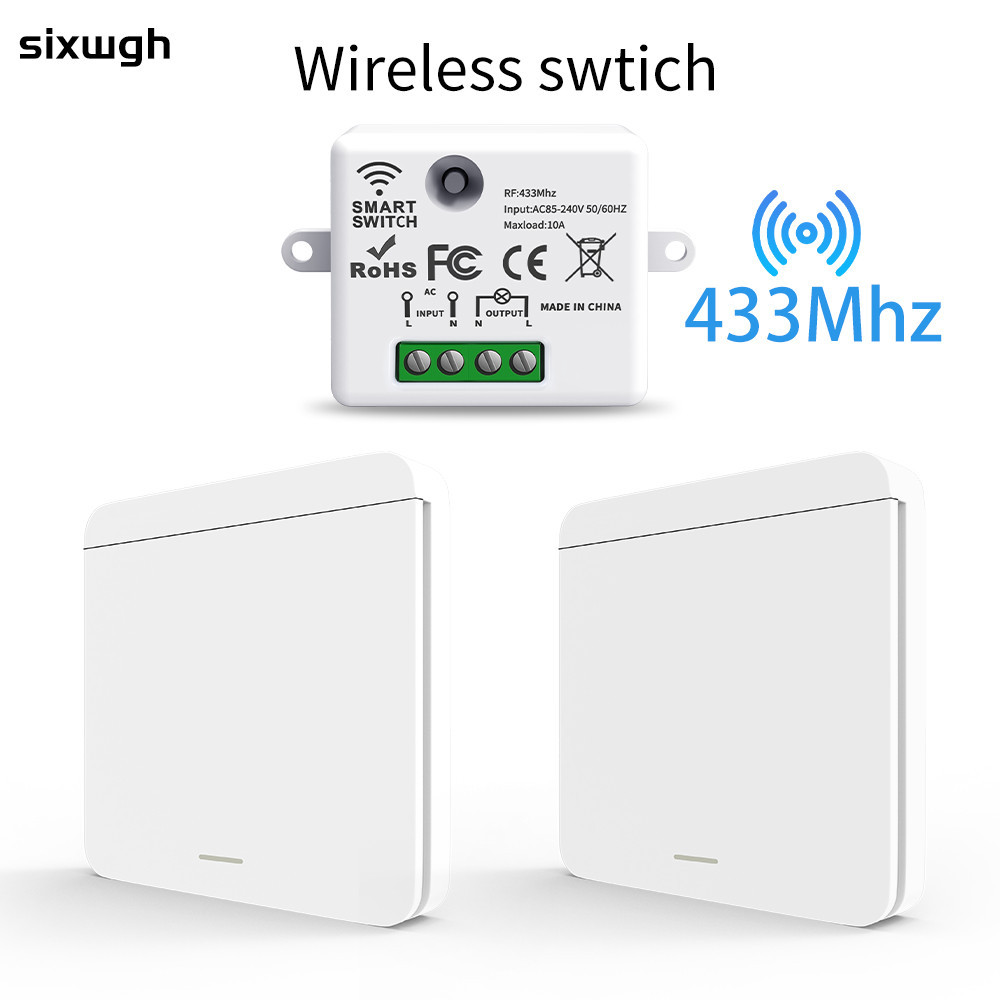RF Wireless Switch 433Mhz Remote Control Switch Suitable for 110V 220V ...