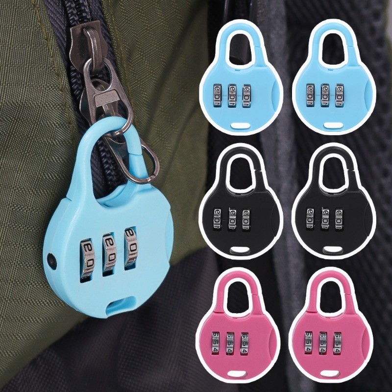 5Pcs Mini Color Password Padlock - Trolley Case Coded Lock - Backpack ...