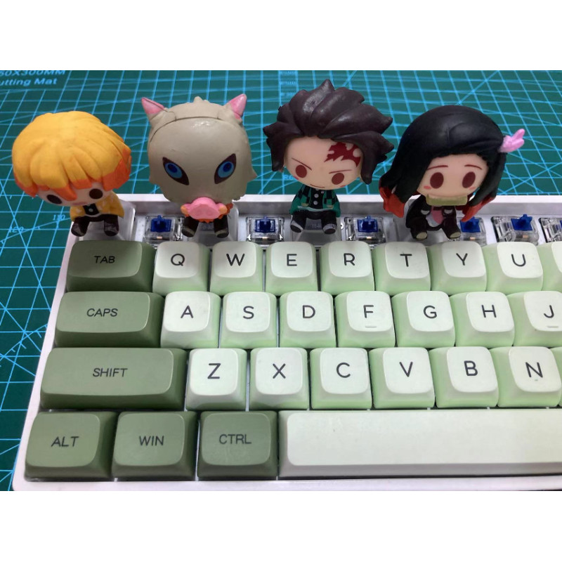 Demon Slayer version A Artisan Keycaps Transparent backlight | Amerteer ...