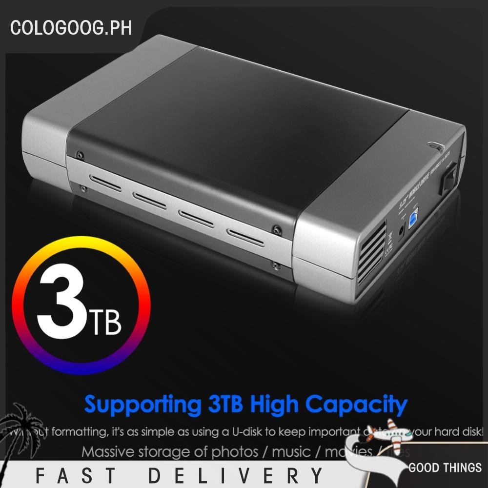 525inch External Hard Drive Enclosure Usb3020 To Sata Hdd Ssd Enclosure Case Shopee 