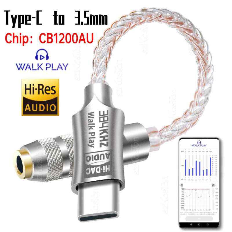 [READY STOCK] CB1200AU DAC HiFi Headphone Amplifier Type C to 3.5mm 32b ...