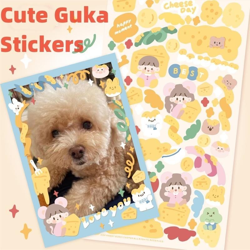 50PCS Kawaii Cute guka Stickers set Cartoon Sticker box keychain cash ...