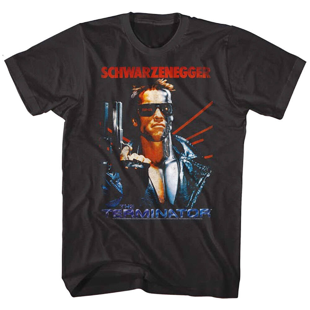 Official Terminator Men'S T-Shirt Movie Poster Schwarzenegger | Shopee ...