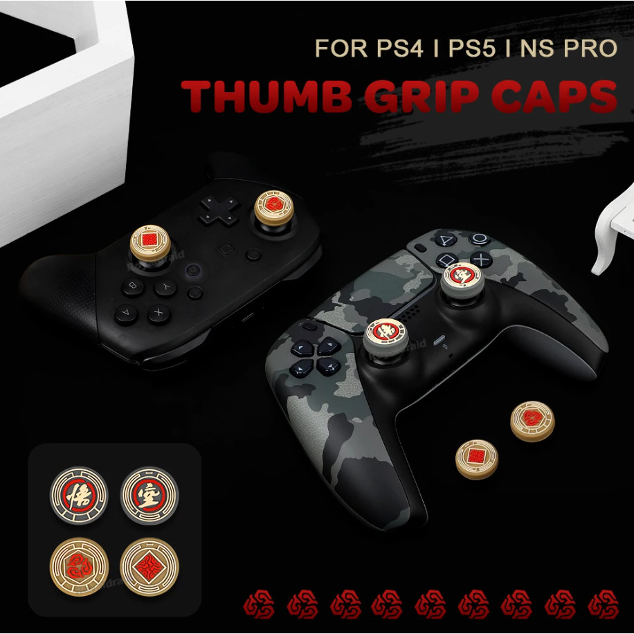Black Myth Silicone Thumb Stick Grip Cap For PS5/PS5 Slim PS4 PS3 Xbox ...