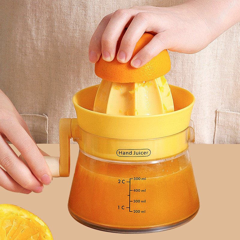 Manual Juicer Lemon Orange Juice Fruit Press Rotary Hand Crank | Shopee ...