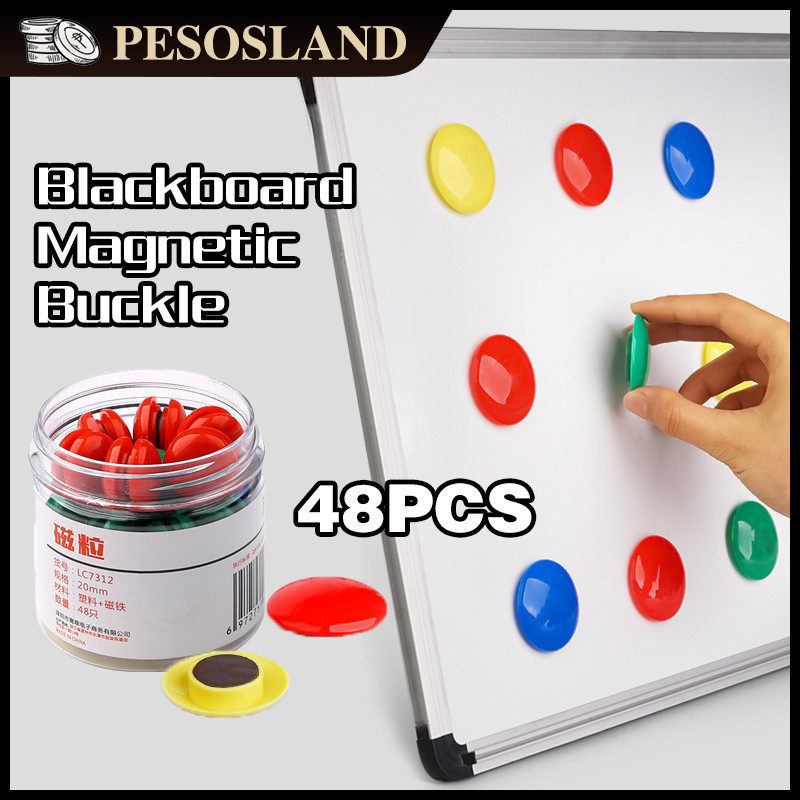 48pcs/20mm Whiteboard Magnetic Button DIY Fridge Magnet Button For Home ...