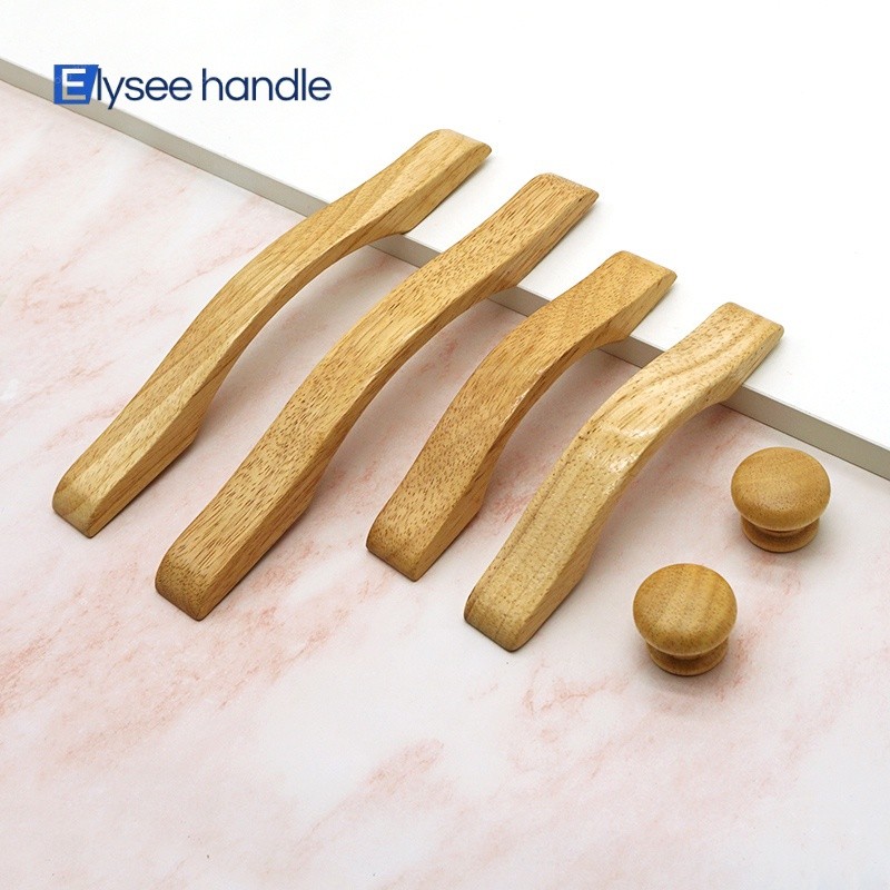 Creative handle cabinet door handle Nordic solid wood handle cabinet ...