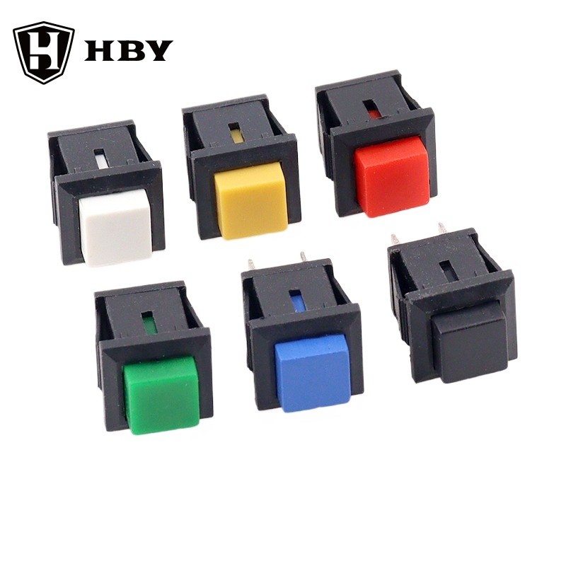 Ds-430 Small Square Self-Reset No Locking Button Switch Power Button Switch Normally Open Press ...