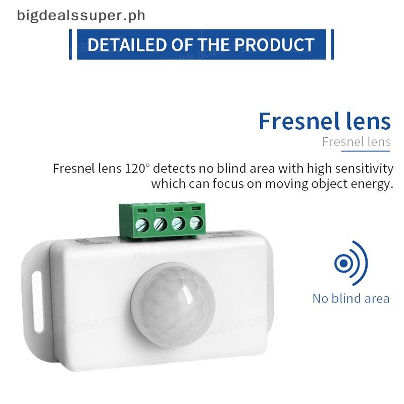 Pro DC 12V 24V Adjustable PIR Motion Sensor IR Infrared Detector Light ...