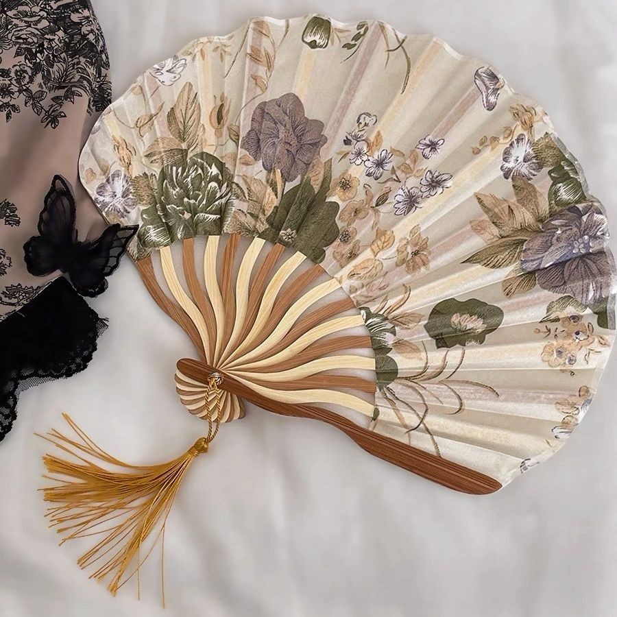 Small Fan Portable Portable Antique Shell Fan Folding Fan ready stock ...
