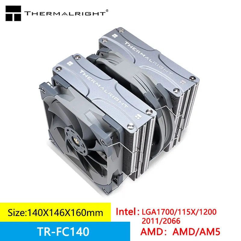 Thermalright TR-FC140 CPU cooler 5x8mm heat pipe double tower double ...