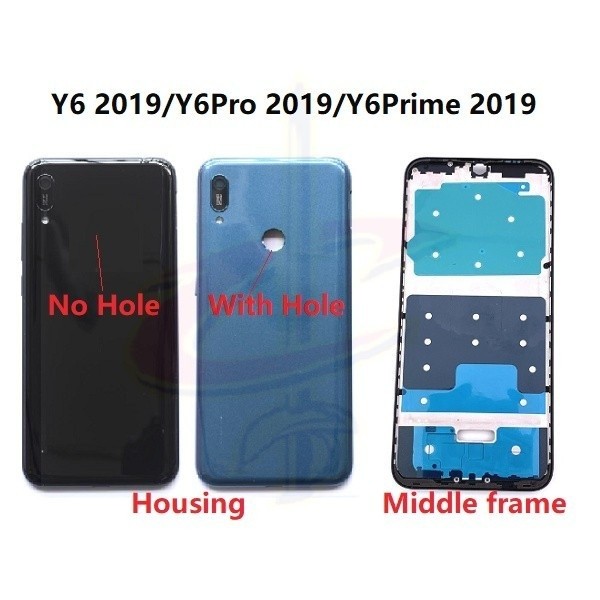 Back Cover housing For Huawei Y6 Prime Pro 2019 Middle frame | Shopee ...