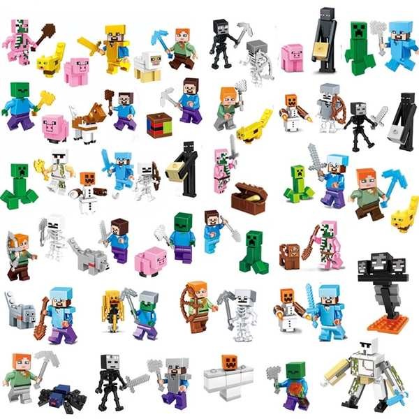 lego lego minecraft LEGO Minecraft Brick Minifigures, Iron Golems ...