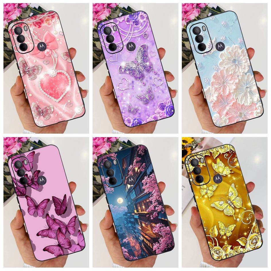 For Motorola Moto G31 Case XT2173-3 Soft Cover Popular Flower Butterfly ...
