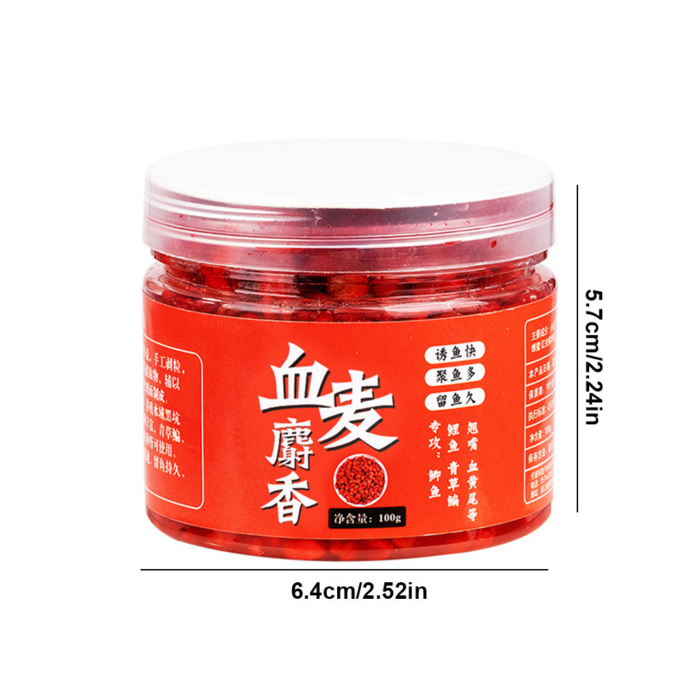 100g/200g Fish Bait Blood Wheat Fishing Fairy Grain Carp Fishing Pellet ...