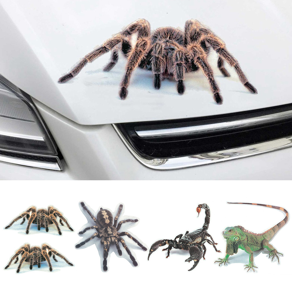 jjambi-3D Spider Lizard Scorpion Car Sticker Vehicle Window Mirror ...