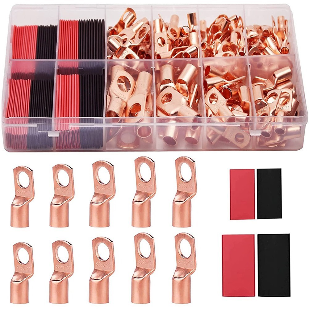 Copper Lugs Close End Pad Design Easy Installation Pre-Cut Shrink Wraps ...
