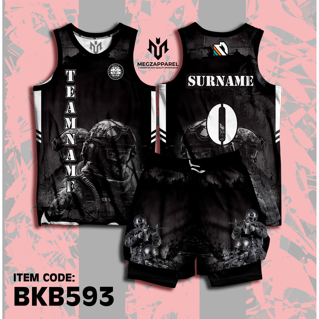 MEGZ Free Customized Team Name Surname and Number Basketball Jersey ...
