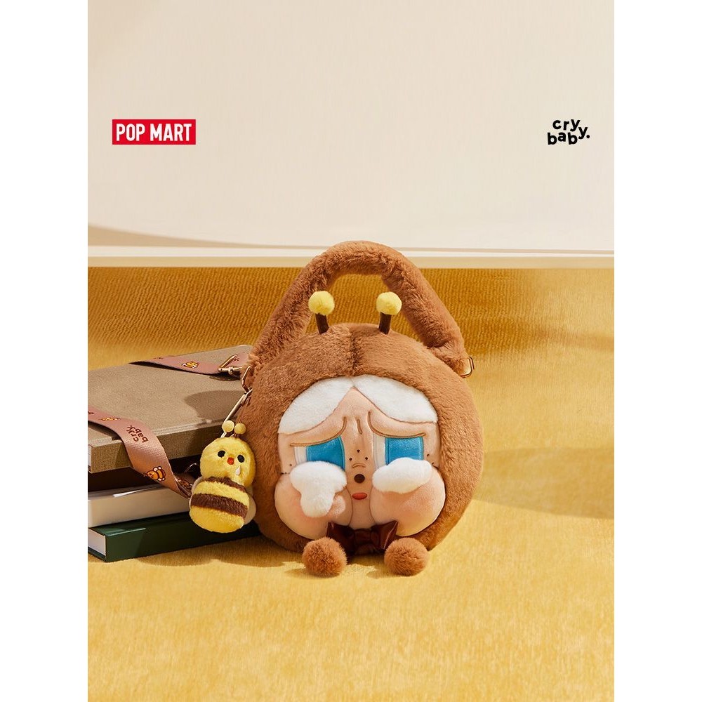 P POPMART POPMART CRYBABY Tears Factory Series Big Head Bag Crying Bee ...