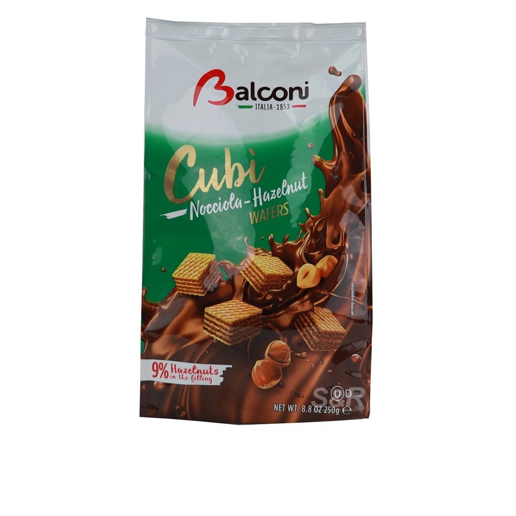 Lazycart Balconi Cubi Hazelnut Wafers 250g | Shopee Philippines