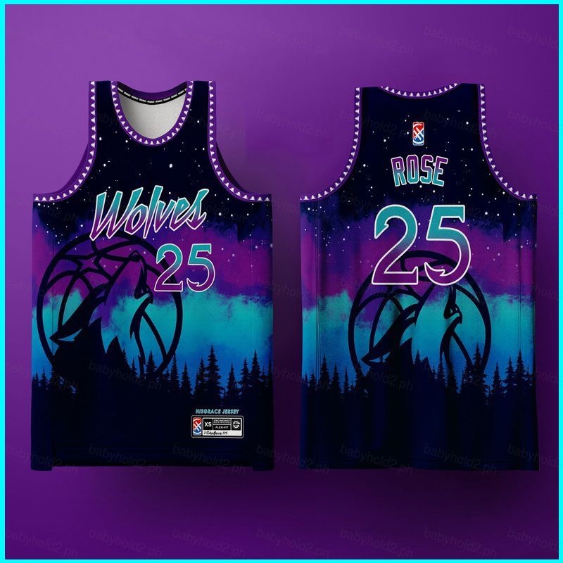 Jersey Timberwolves Rose Concept Jersey Basketball Sports Vest Unisex ...