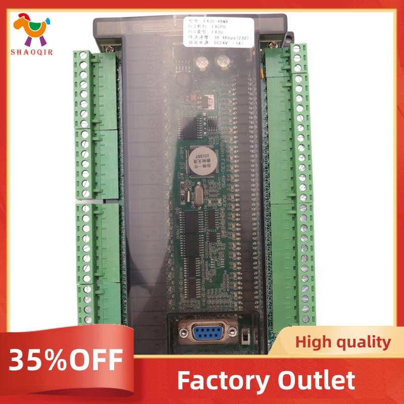 Hot Sale FX3U 48MR RS485 RTC (Real Time Clock) 24 Input 24 Relay Output 6 Analog Input 2 Analog ...