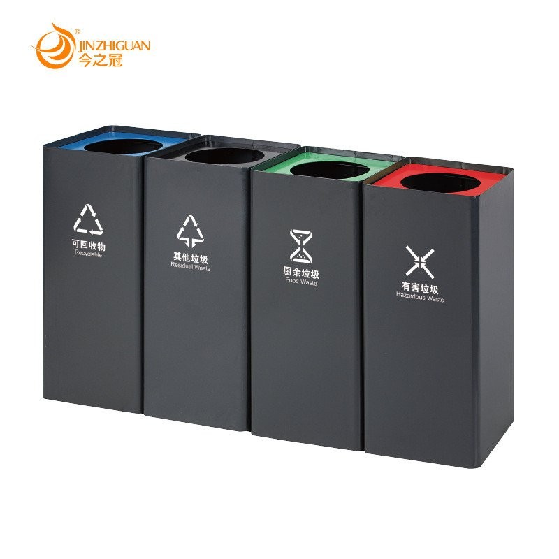 European-Style Simple Indoor Outdoor Sorting Trash Bin Fashion dust bin ...