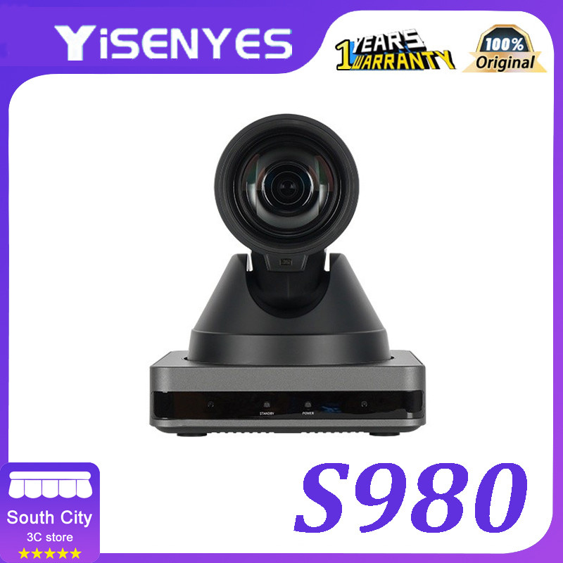 YiSENYES S980 4K live streaming camera, high-definition desktop computer, USB green screen sales ...