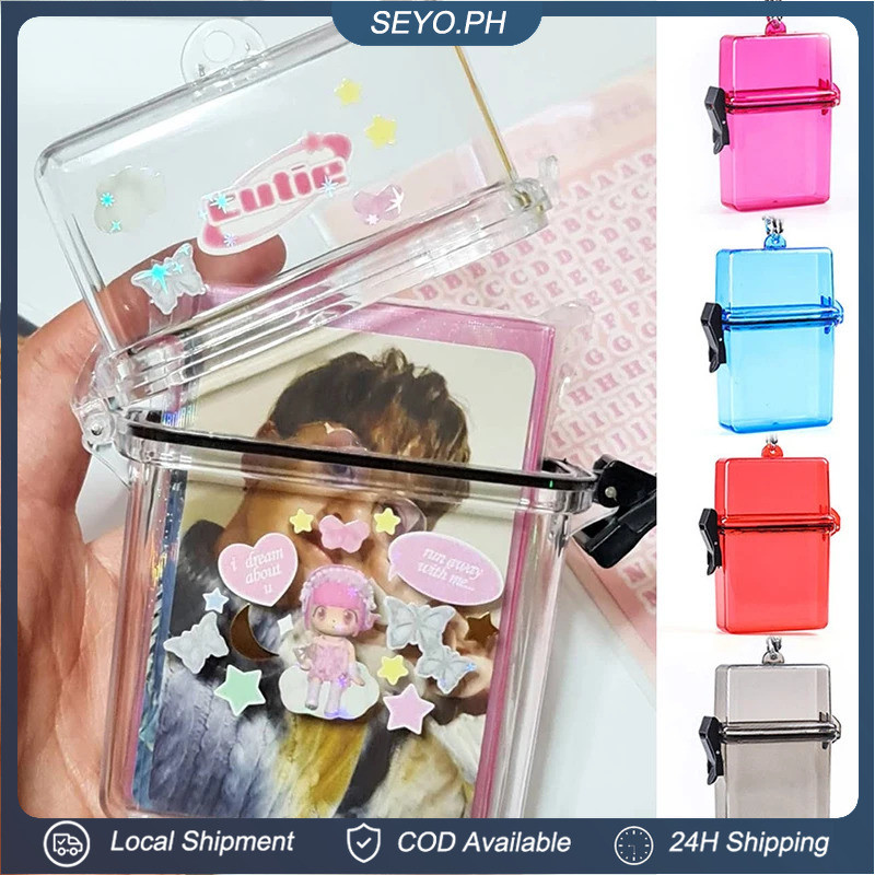 3Inch Mini Card Box Idol Photocards Case Plastic Transparent Photos ...