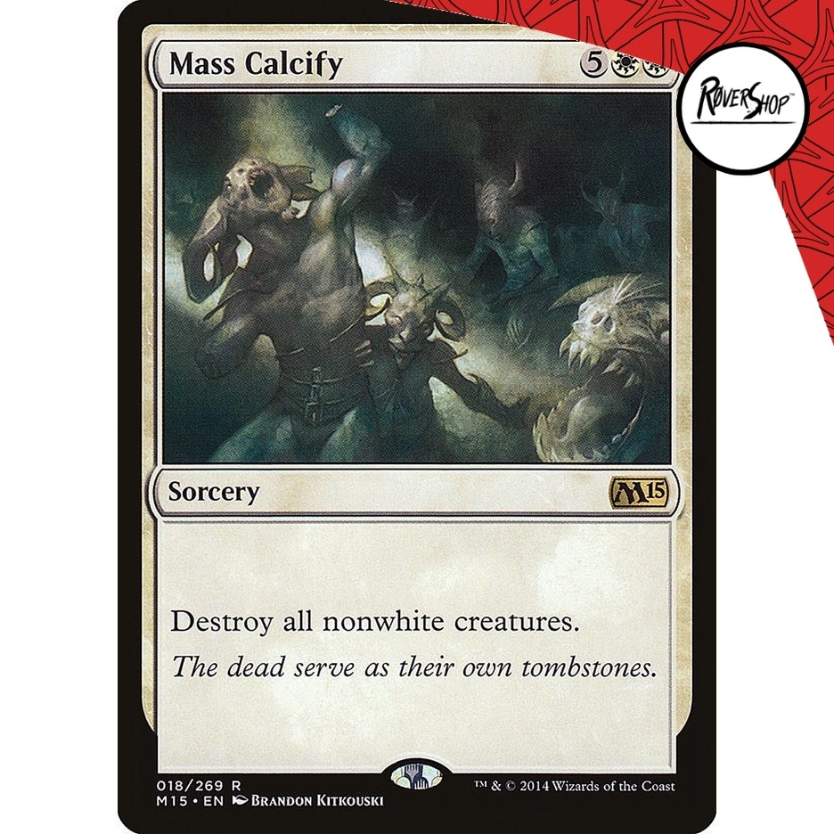Magic The Gathering Card : Mass Calcify | Shopee Philippines