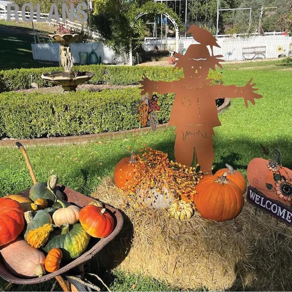 Rolans Metal Scarecrow Hand Crafted Easy To Use Yard Sign for Garden ...