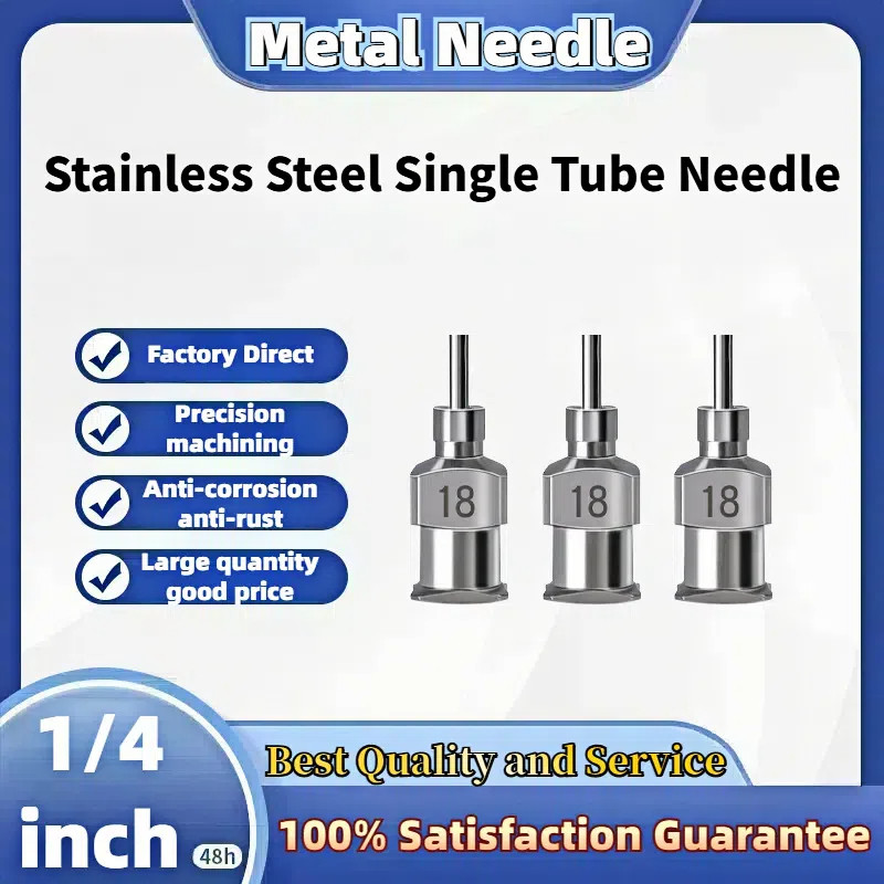 12pcs 6.mm 1/4-inch 8G-32G Stainless Steel Pinhead,Blunt Needles, Long ...