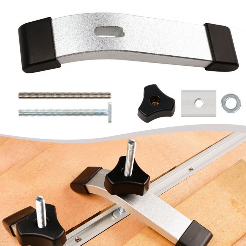 Aluminum Alloy Clamps Flush-mounted T-Track Hand Knob Securing M8 ...