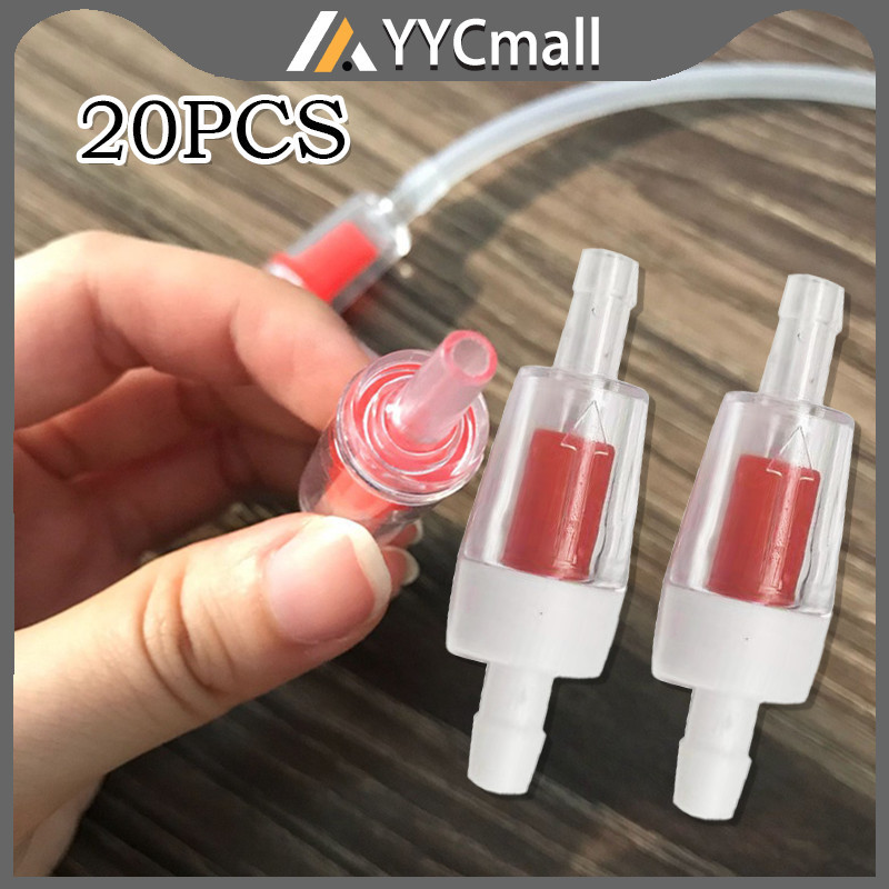 20Pcs 4mm Fish Tank One Way Non-Return Valve Aquarium One Way Check ...