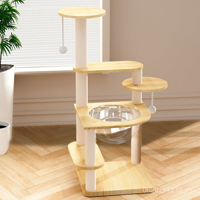 Cat Climbing Frame Cat House Toy Space Capsule Home Integrated Cat Tree ...