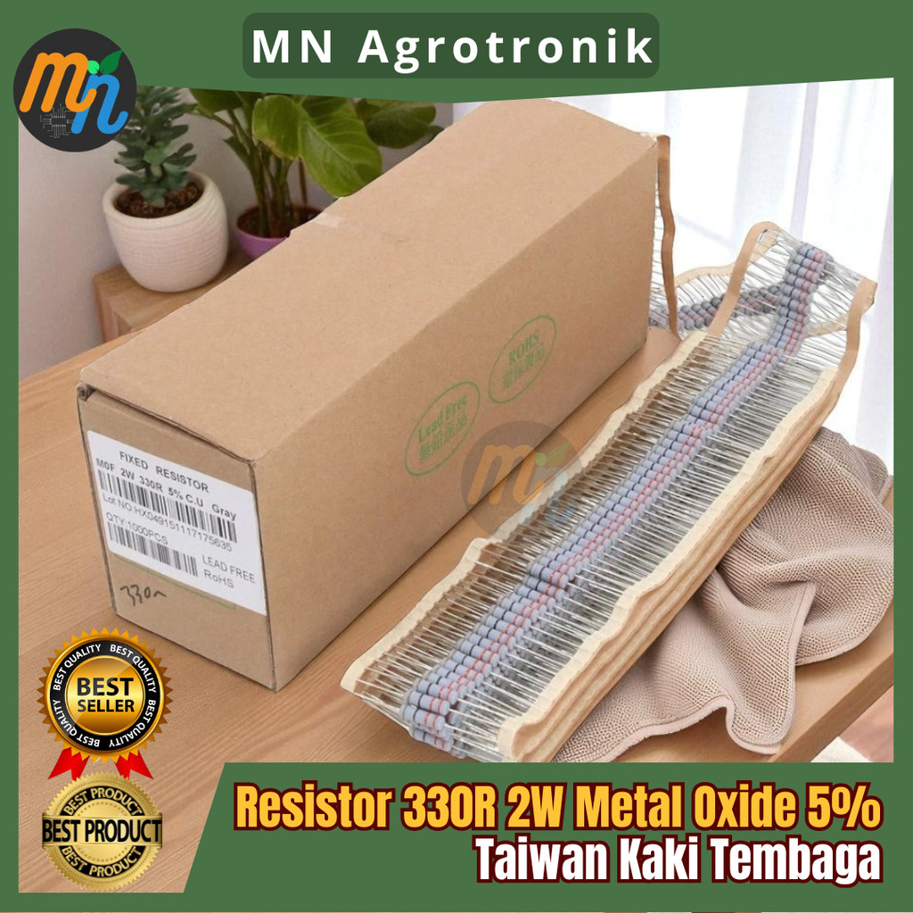 Resistor 330R 330 Ohm 2W Metal Oxide Original Copper Feet | Shopee ...