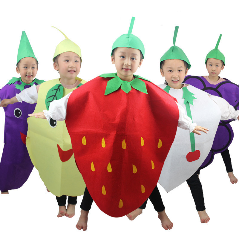 nutrition month costume for kids Children's Fruit and Vegetable DIY Costumes Eco-friendly ...