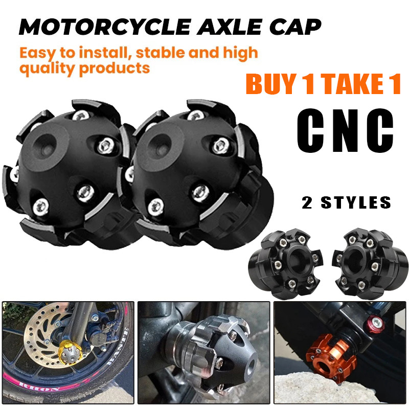 Motorcycle Axle Cap CNC Alloy Wheel Axle Screw Cap Axle Cover | Shopee ...