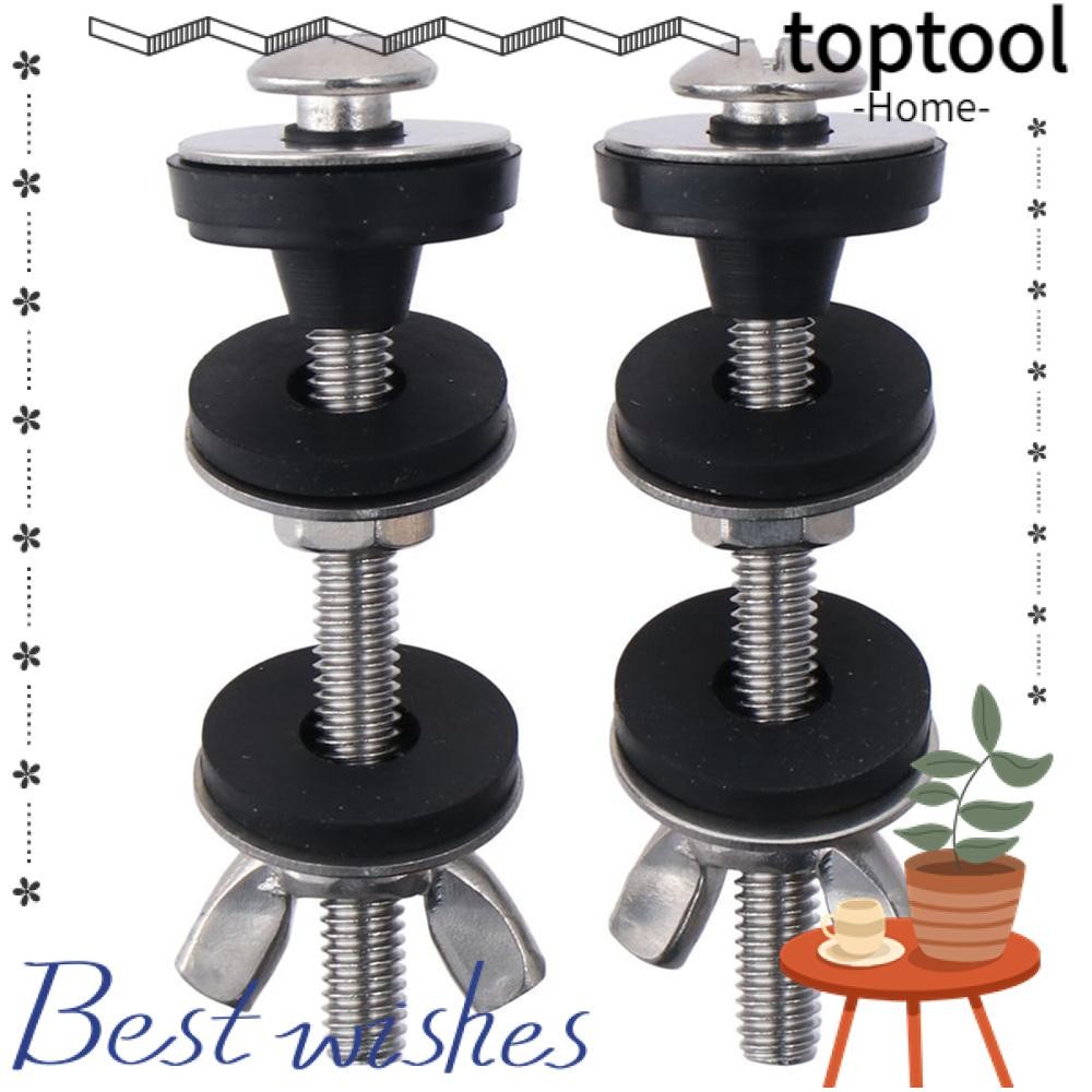 TOPTOOL 2Pcs Toilet Bolts, Heavy Duty Adjustable Toilet Tank Screw ...