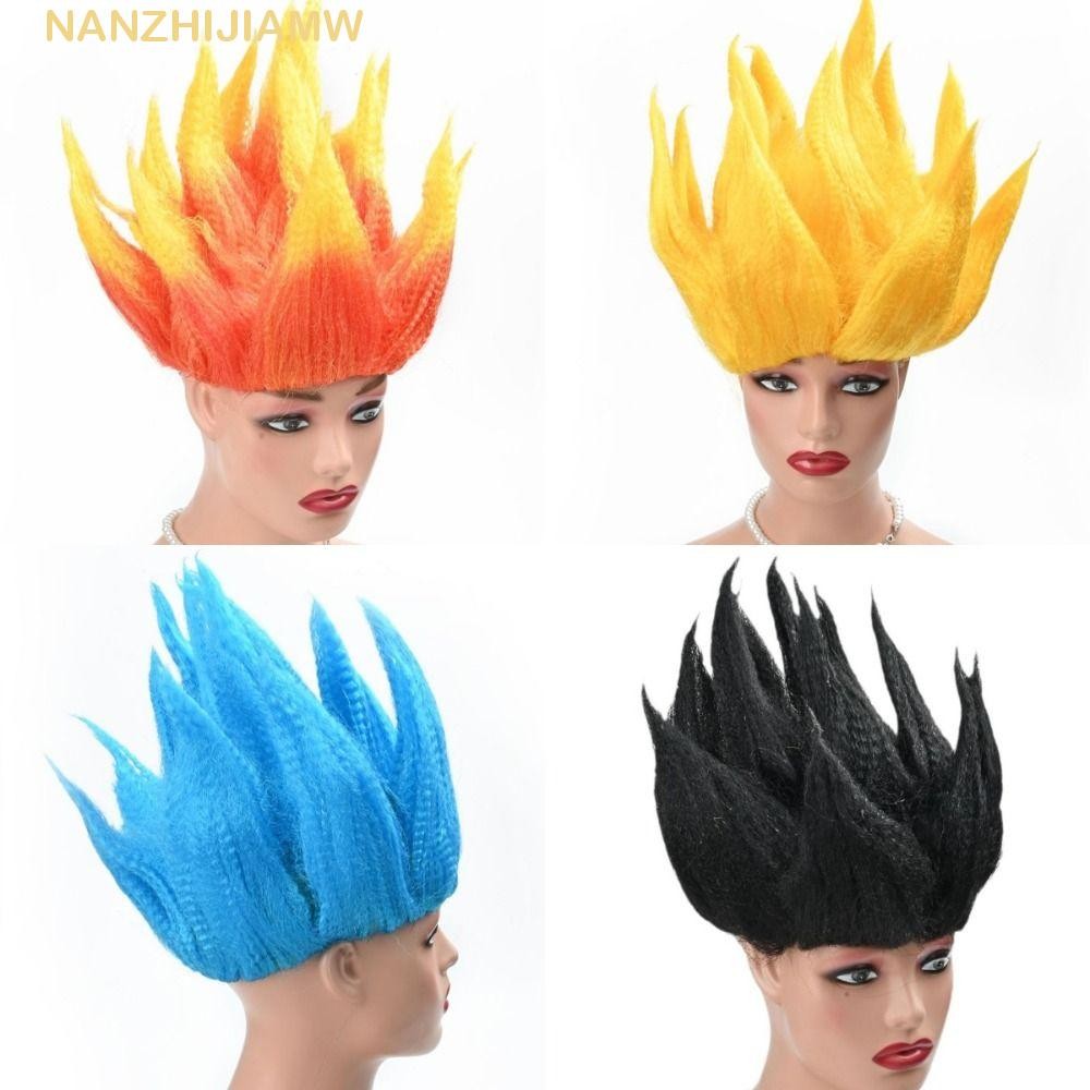 NANZHIJIAMW Son Goku Cosplay Wigs, Anime Super Saiyan Dragon Ball ...