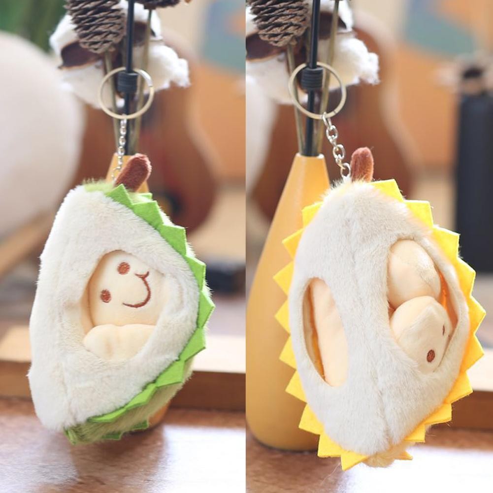 13cm Durian Fruit Dolls Backpack Pendant Cotton Stress Relief Stuffed ...