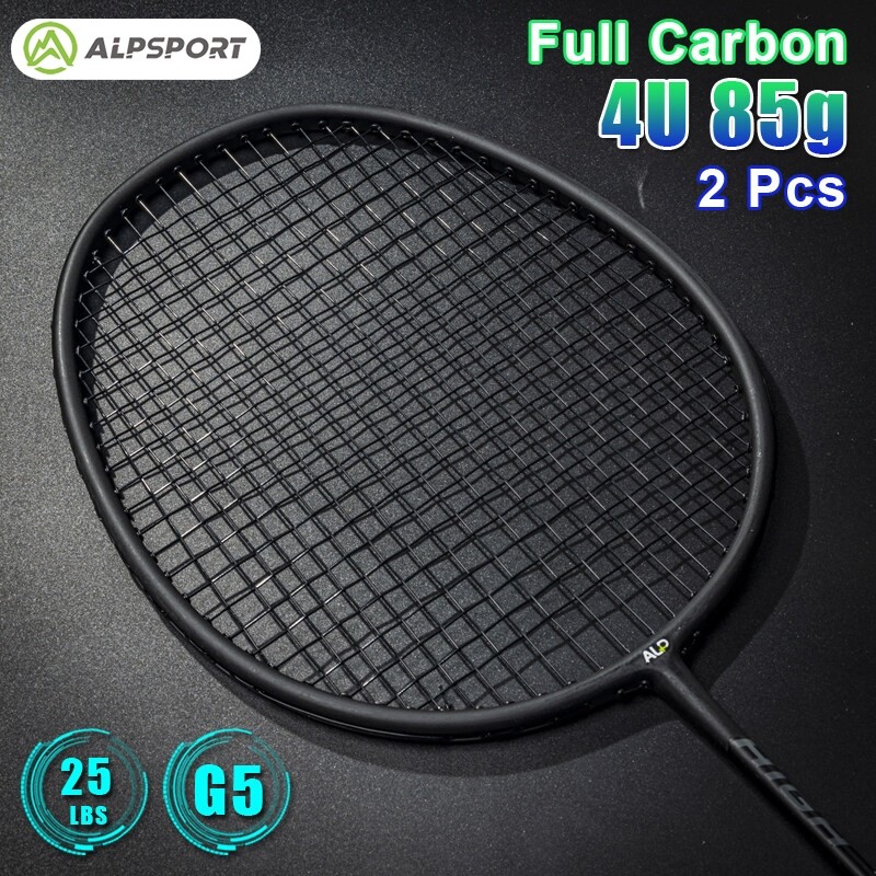 ALPSPORT RR Badminton Racket 4U G5 Max22LBS Original Design Full Carbon ...